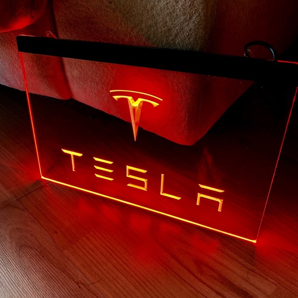 Other | Tesla Led Neon Light Sign 8x12 | Poshmark